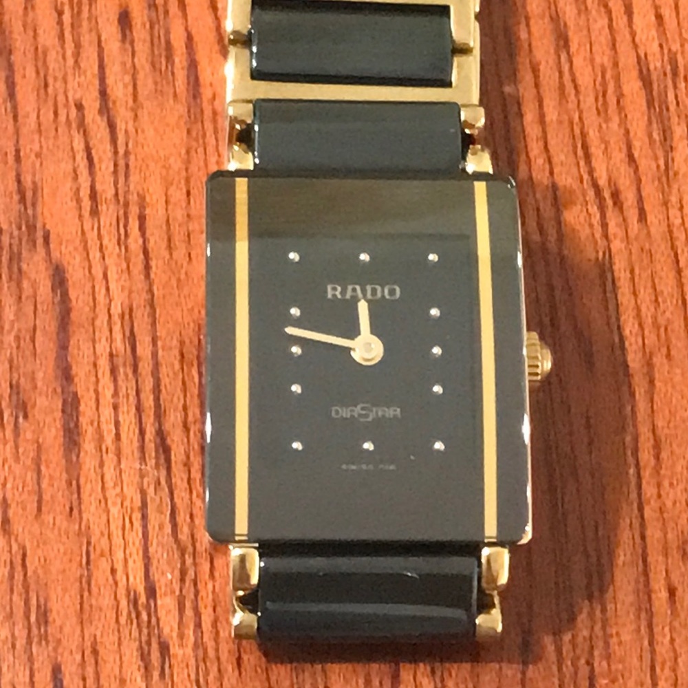 Rado Diastar Women’s Black Gold Stainless Steel Ceram… - Gem